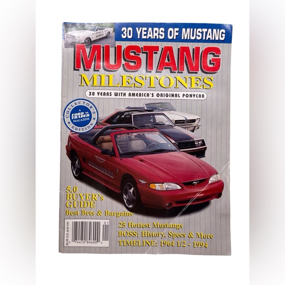 Office | Vintage 1994 Mustang Milestones 3th Anniversary Magazine ...